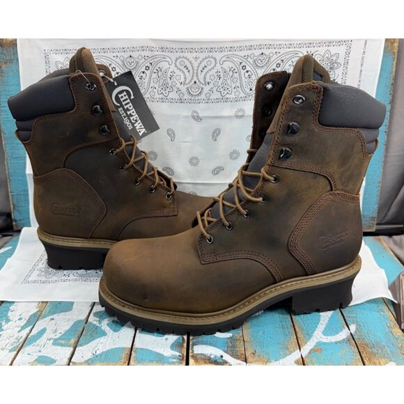 Chippewa | Shoes | New Chippewa 8 Steel Toe Insulated Logger Work Boot ...
